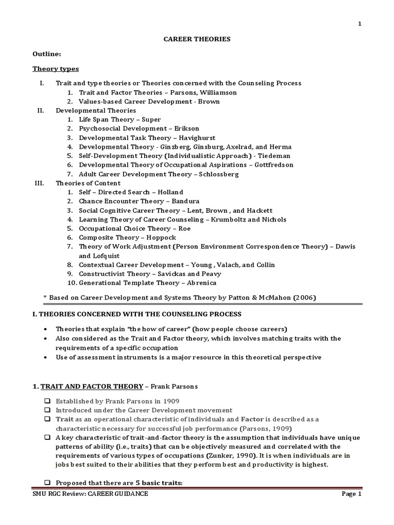 Anne Roe Career Theory