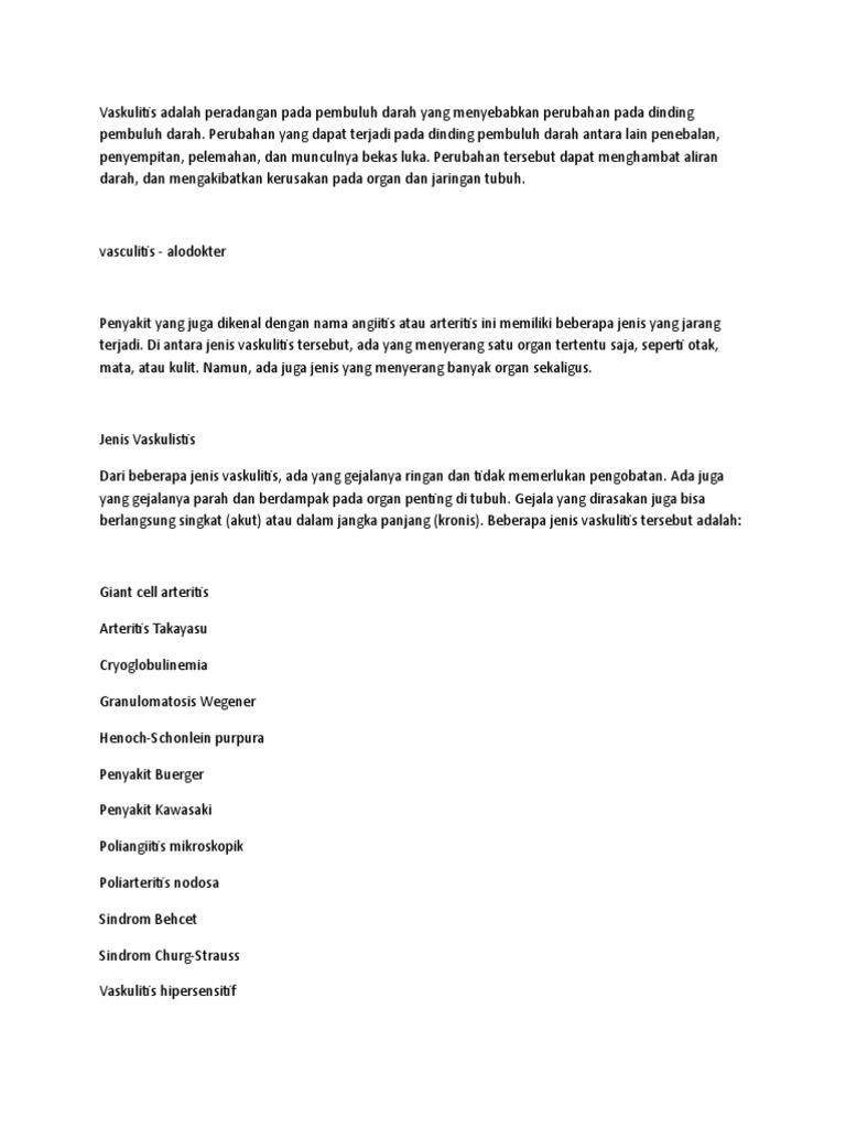 Vaskulitis | PDF