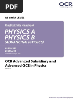 OCR A Level Physics A Specification | PDF | Learning | Physics