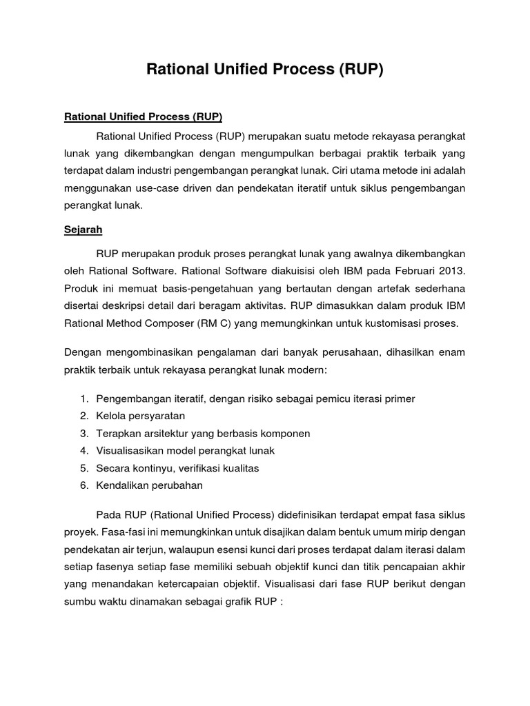 Rational Unified Process | PDF