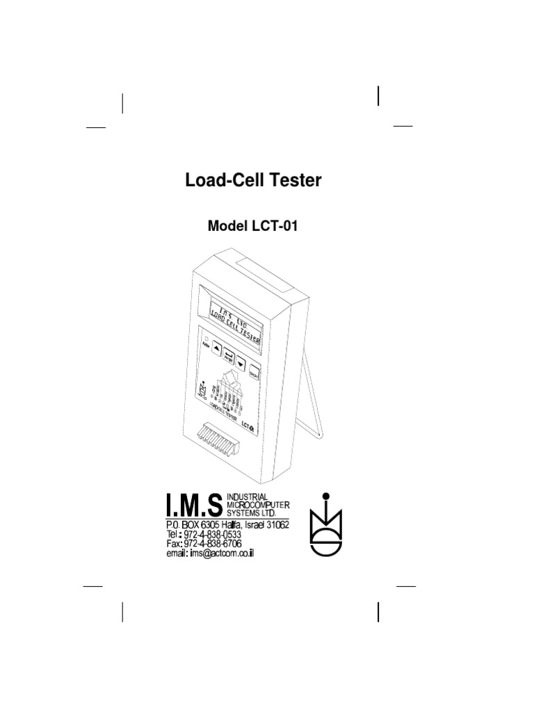 Load Cell User Manual | PDF | Electricity | Electromagnetism