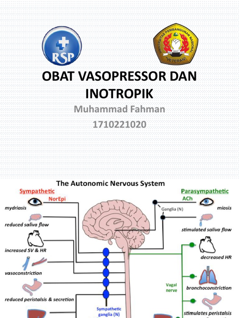 Farmakologi Obat Inotropik Vasopressor PDF | PDF