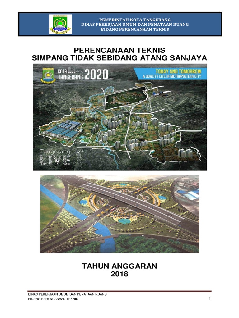 Perencanaan Teknis Simpang Tidak Sebidang Atang Sanjaya Update | PDF