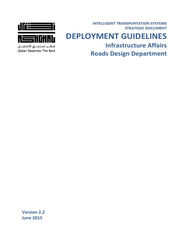 Ashghal ITS Deployment Guidelines v2.2 | PDF | Specification (Technical ...