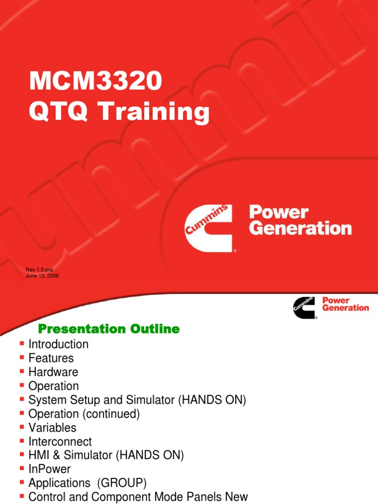 MCM3320 Application Training Switchgear Engineer Training 083006 Rev4 ...