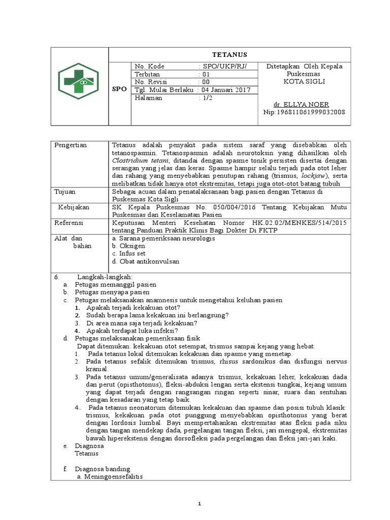 Tetanus | PDF