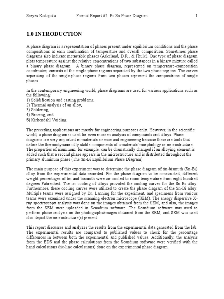 Formal Lab 2 | PDF | Phase (Matter) | Phase Diagram