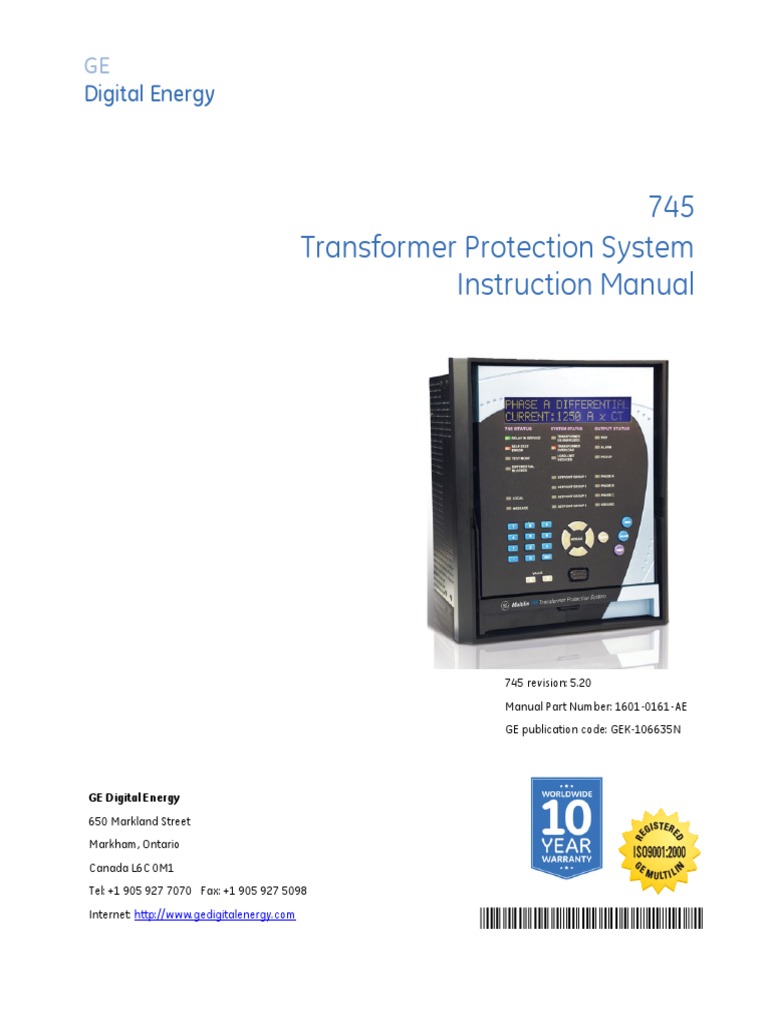 CDG61 | PDF | Relay | Transformer