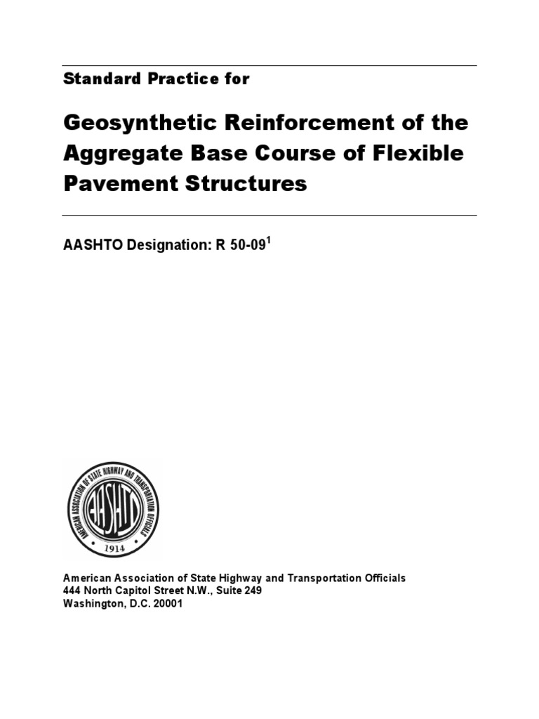 Aashto R - 50-10 | Download Free PDF | Road Surface | Life Cycle Assessment