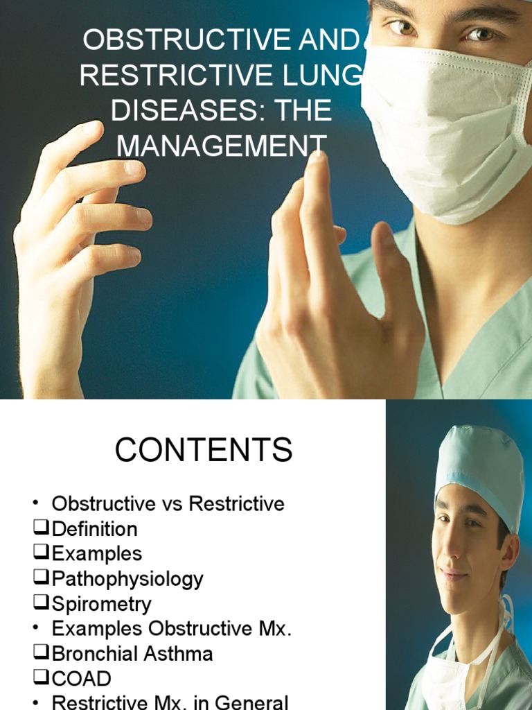 Obstructive vs Restrictive Lung Diseases | PDF | Chronic Obstructive ...