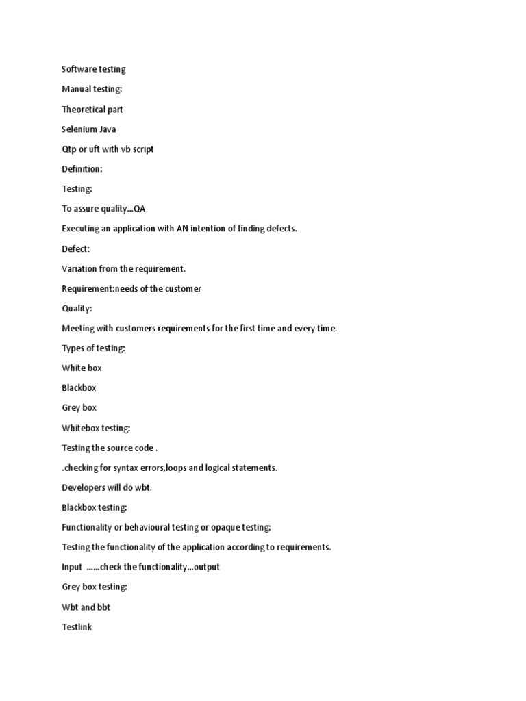 Testing Class | PDF | Software Testing | Computer Engineering