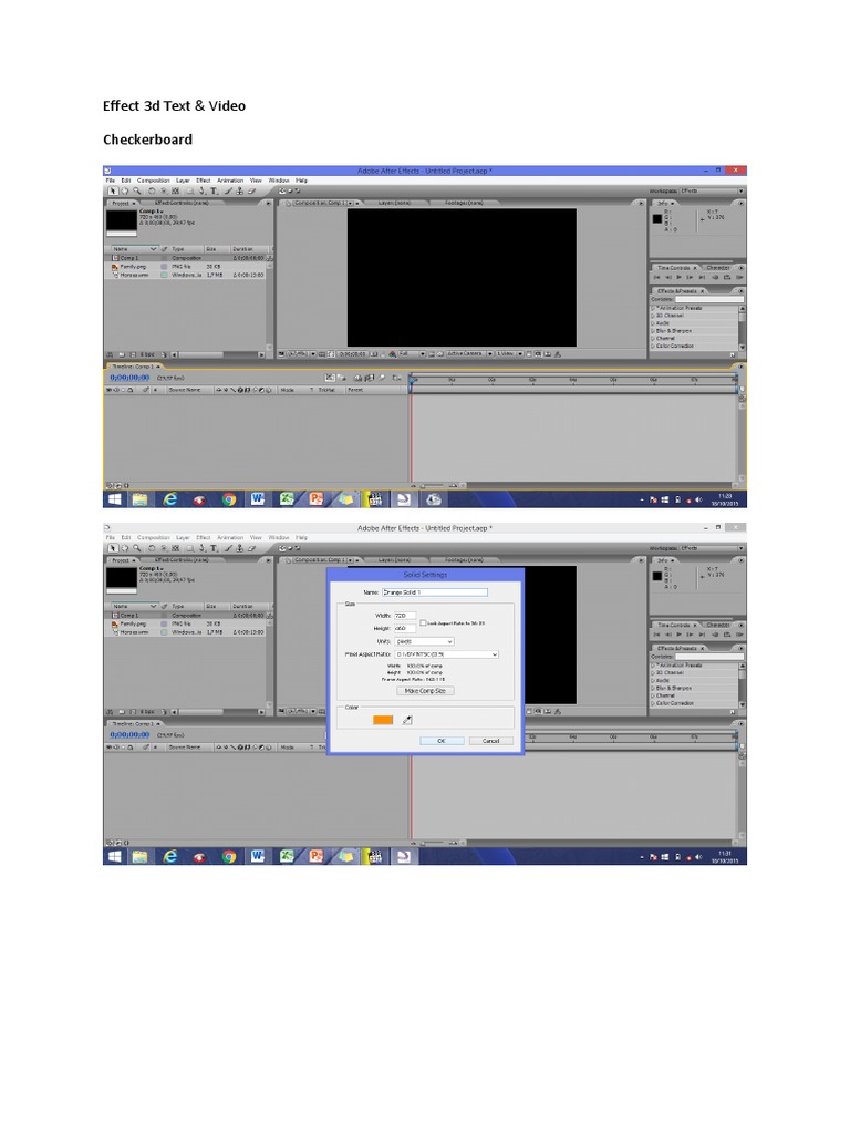 Effect 3d Text & Video Checkerboard | PDF