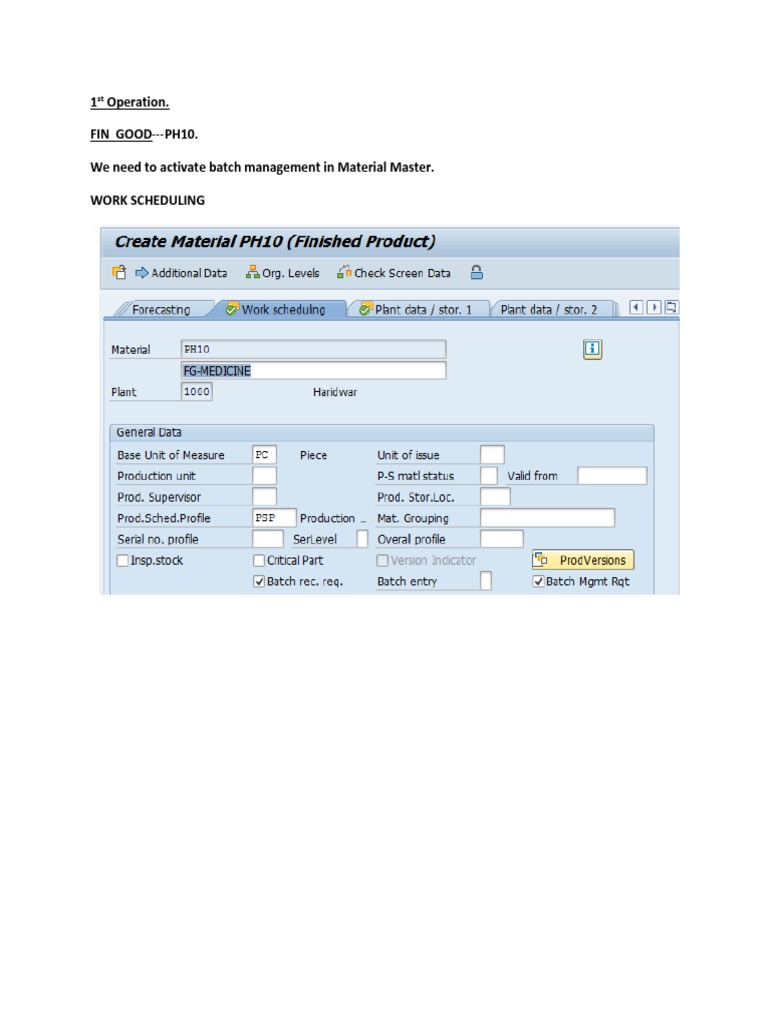 Batch Management (2 Operations) | PDF