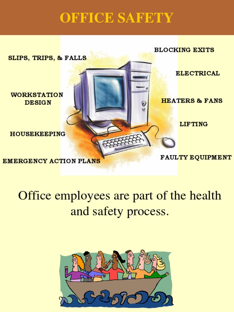Office Safety: Slips, Trips, & Falls Blocking Exits | PDF | Human ...