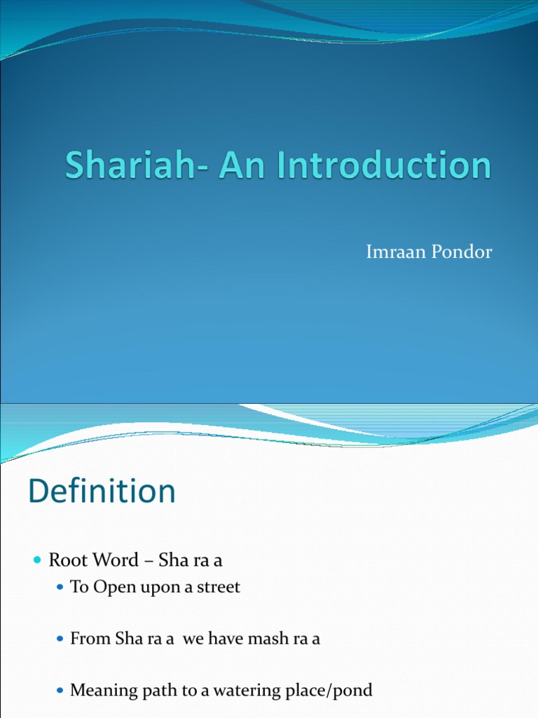 Islamic Law & Jurisprudence Basics | PDF | Hadith | Sharia