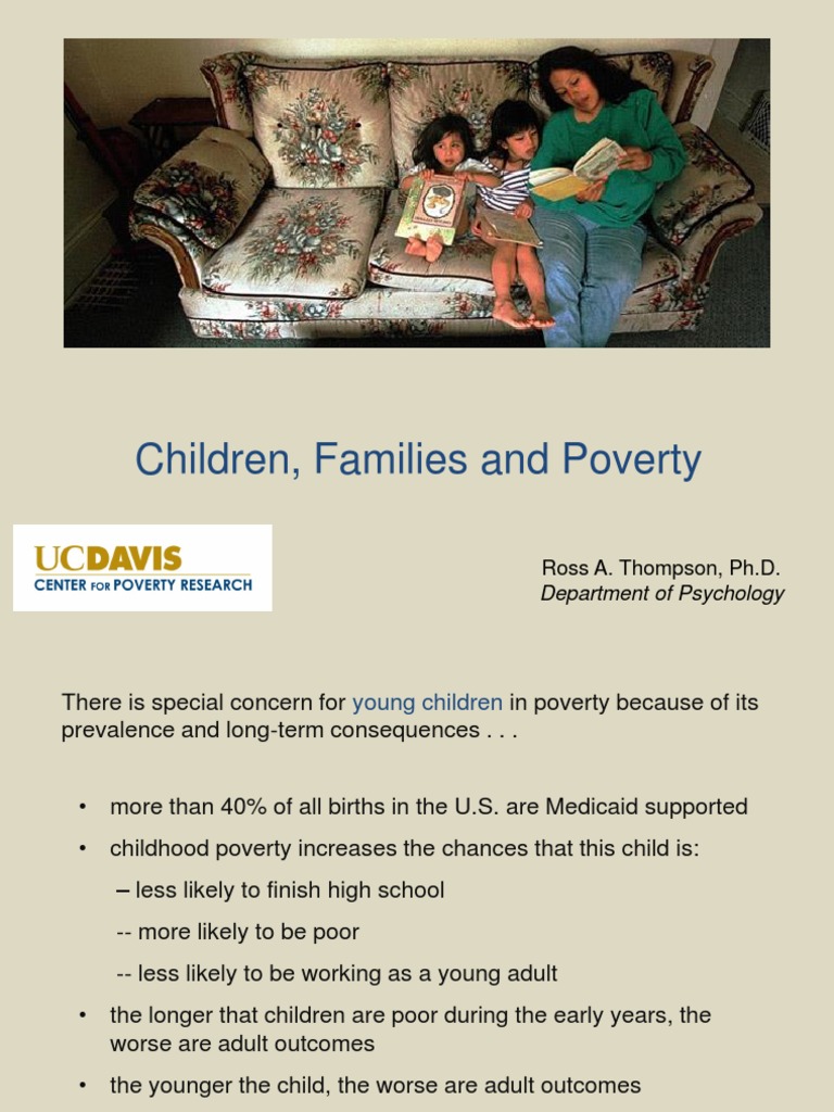 Children, Families and Poverty: Ross A. Thompson, PH.D | PDF | Poverty ...
