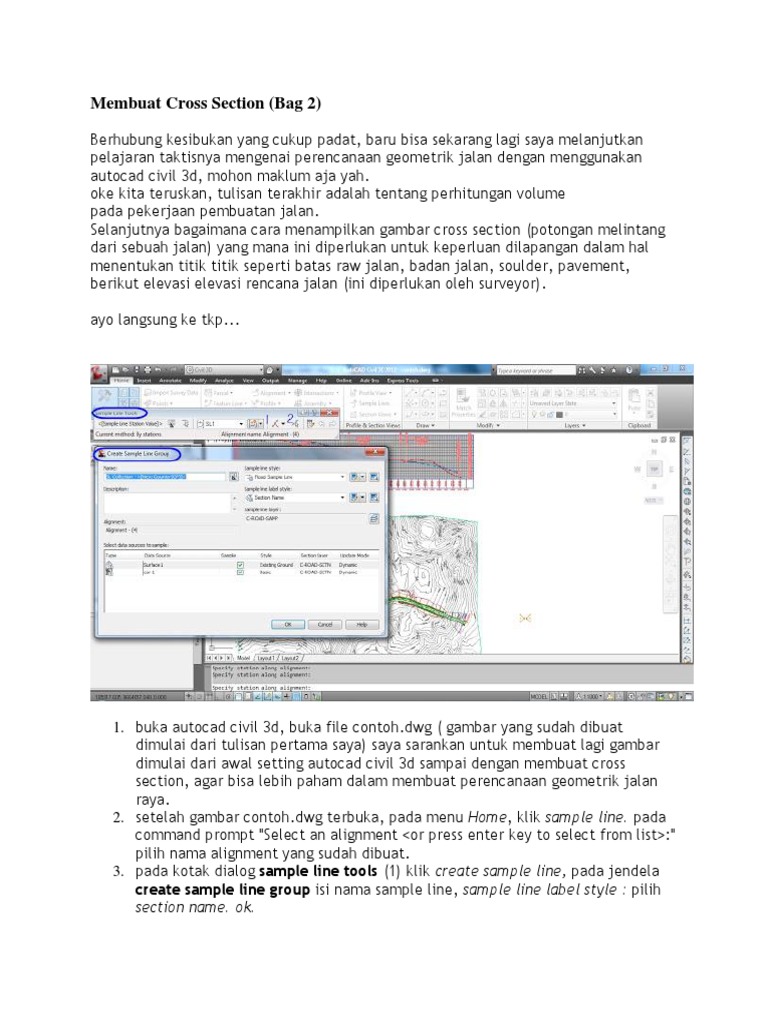 Membuat Cross Section | PDF