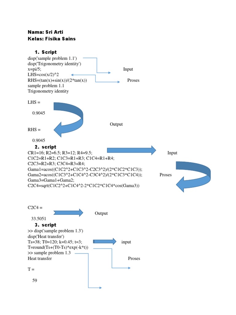 Physics Problem Scripts & Solutions | PDF