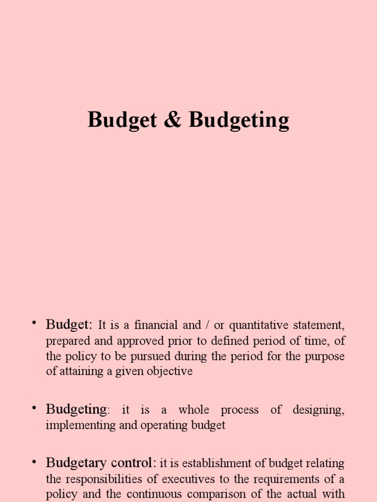 Budgeting | PDF | Budget | Policy