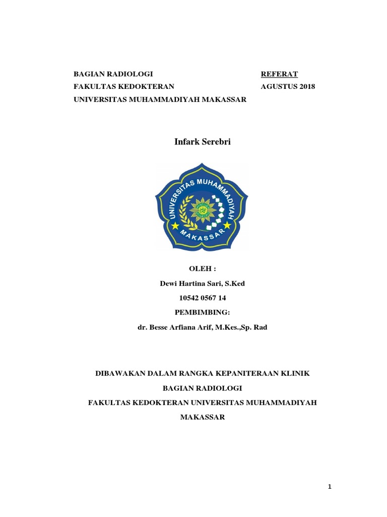 Penanganan Infark Serebri dalam Radiologi | PDF | Pengembangan Diri ...