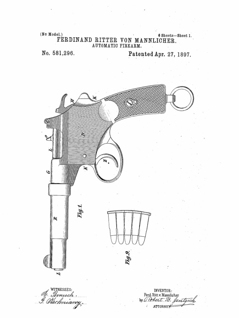 Mannlicher Pistol Patent | PDF