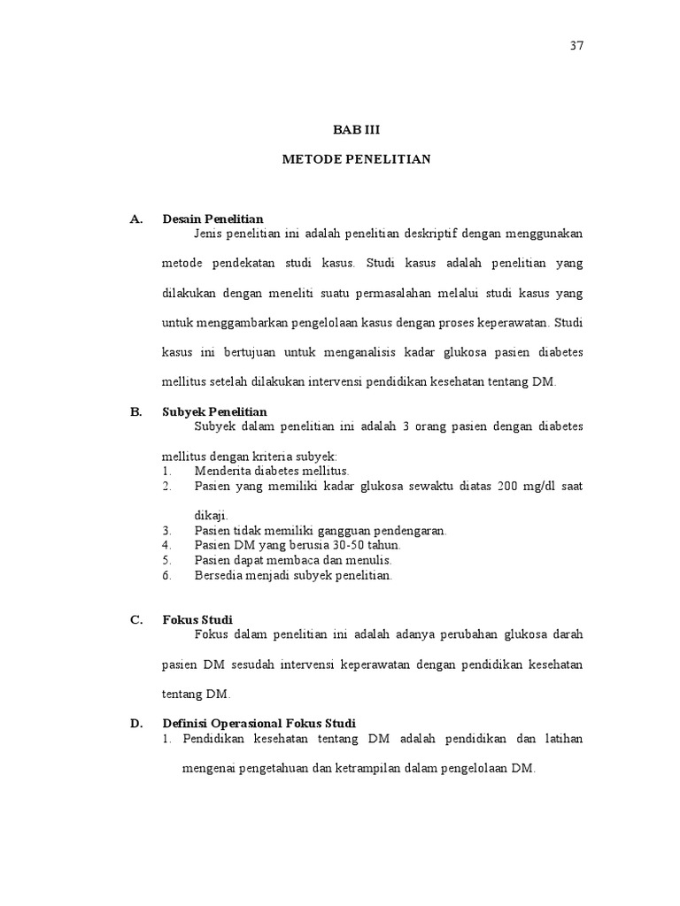 BAB 3 (KTI) Rev | PDF | Kesehatan Holistik | Sains & Matematika