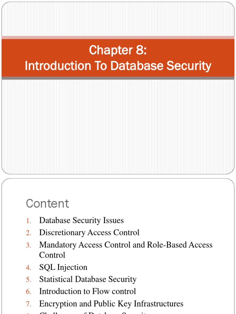 Introduction To Database Security | PDF | Public Key Cryptography | Key (Cryptography)