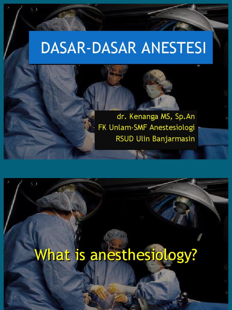 Dasar Dasar Anestesi | PDF