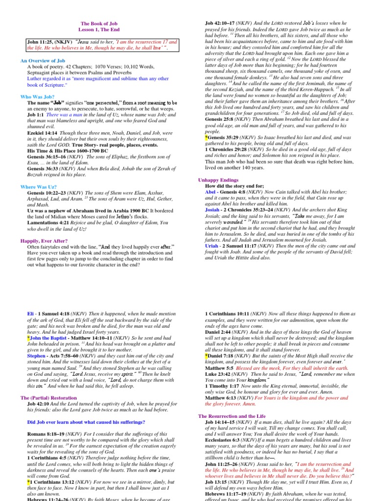 Book of Job-1 | PDF | John The Baptist | Christianity