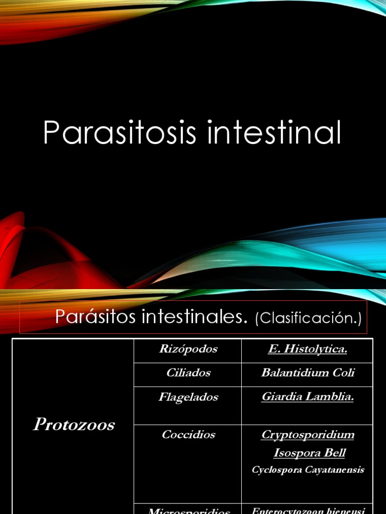 Parasitosis Intestinal | PDF | Enfermedades y trastornos | Medicina CLINICA
