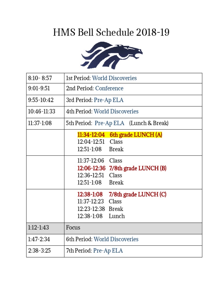 Fox 2018-19 Schedule | PDF