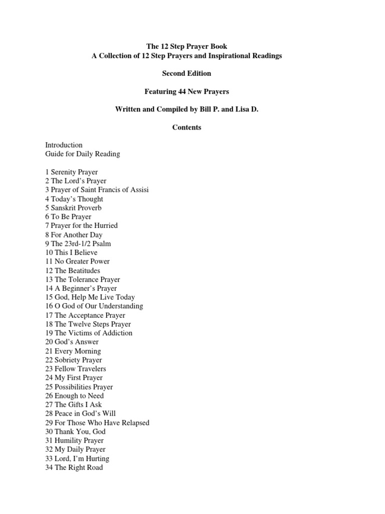 12 Step Prayer Book Collection | PDF | Lord's Prayer | Prayer