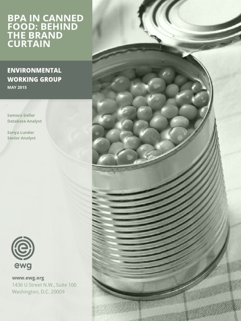 BPA in Canned Food | PDF | Foods