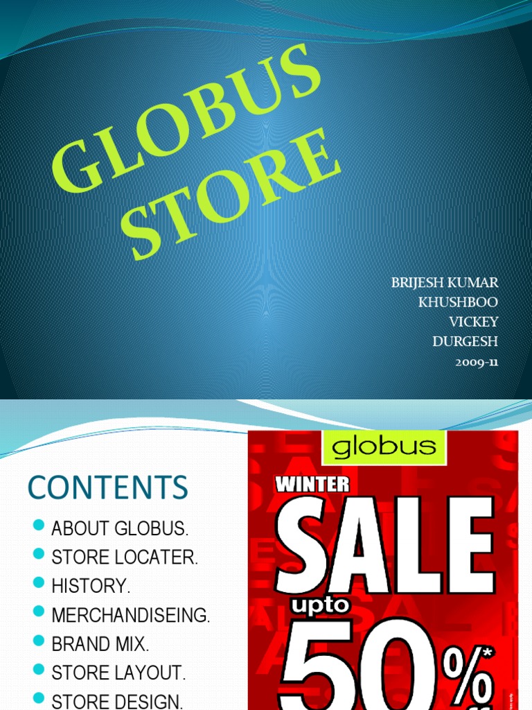 Merchandising Strategies and Store Design Elements of Globus | PDF ...