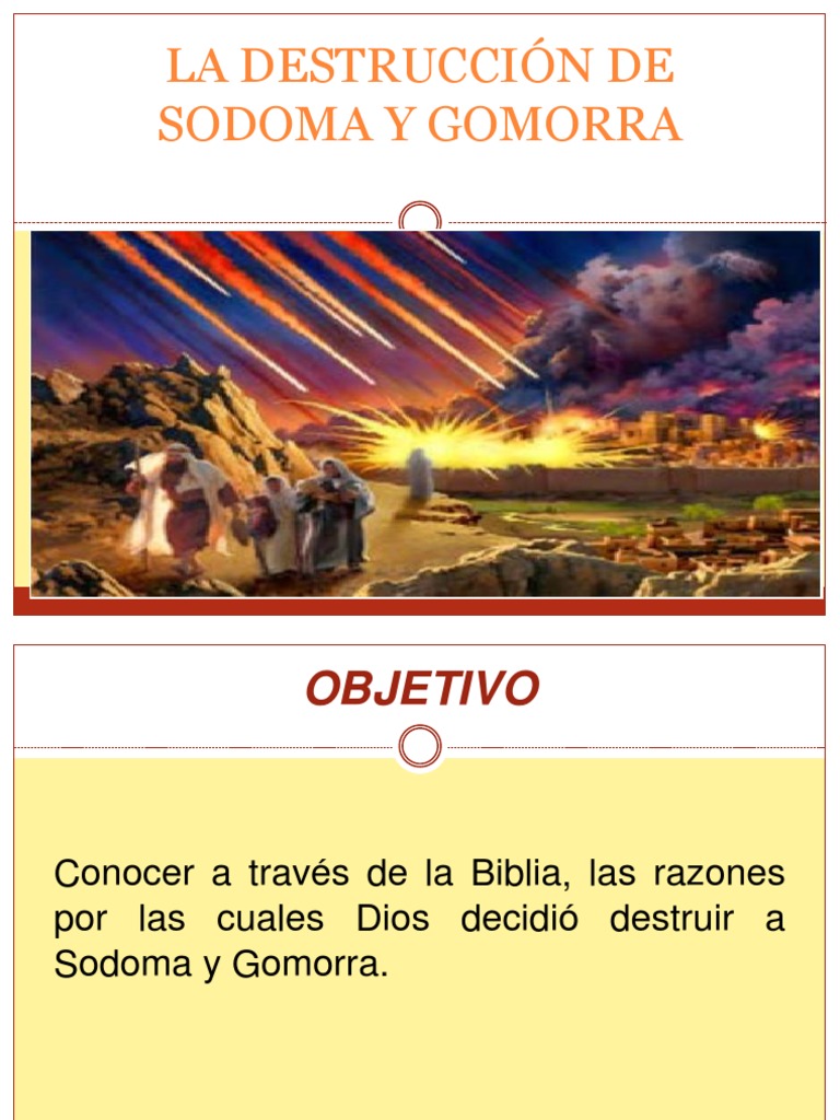 La Destrucción de Sodoma y Gomorra | PDF | Pecado | Dios