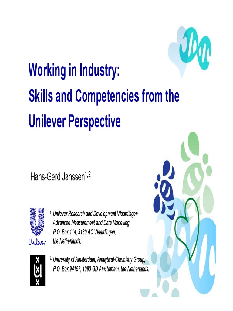 Skills and Competencies From The Unilever Perspective PDF | PDF