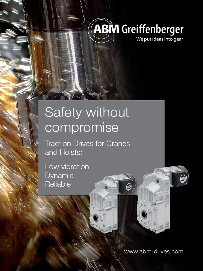 ABM Traction Drives for Cranes | PDF | Transmission (Mechanics ...