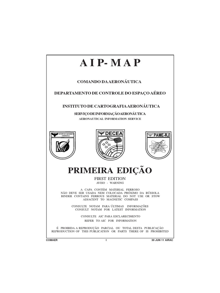 AIP MAP - Páginas Iniciais | PDF | Segurança da aviação | Aeroespacial