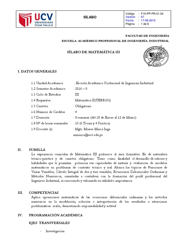 Matematica III | PDF | Integral | Derivado