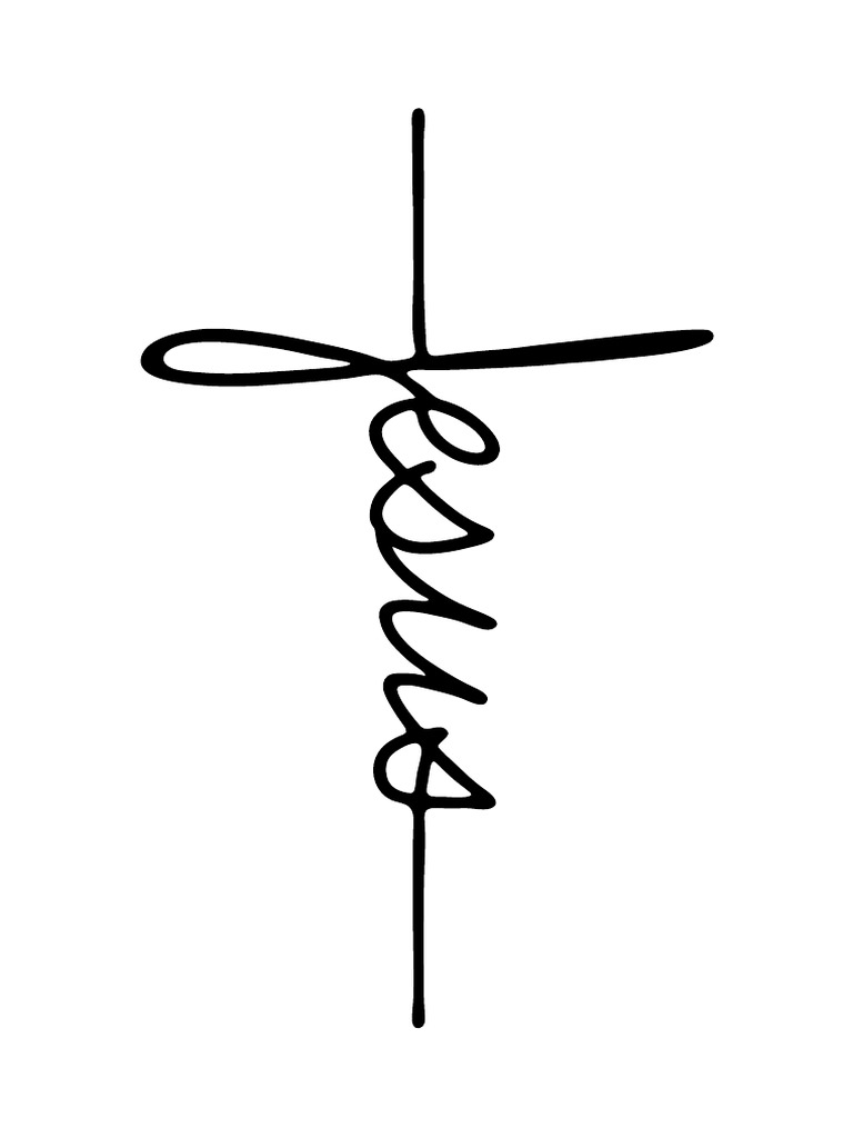 Jesus Cruz Assinada-Vetorizada | PDF