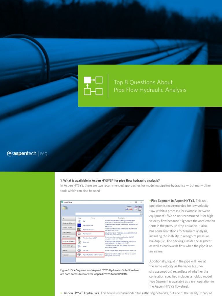 At 03835 FAQ Pipe Flow Hydraulic Analysis | PDF | Fluid Dynamics | Simulation