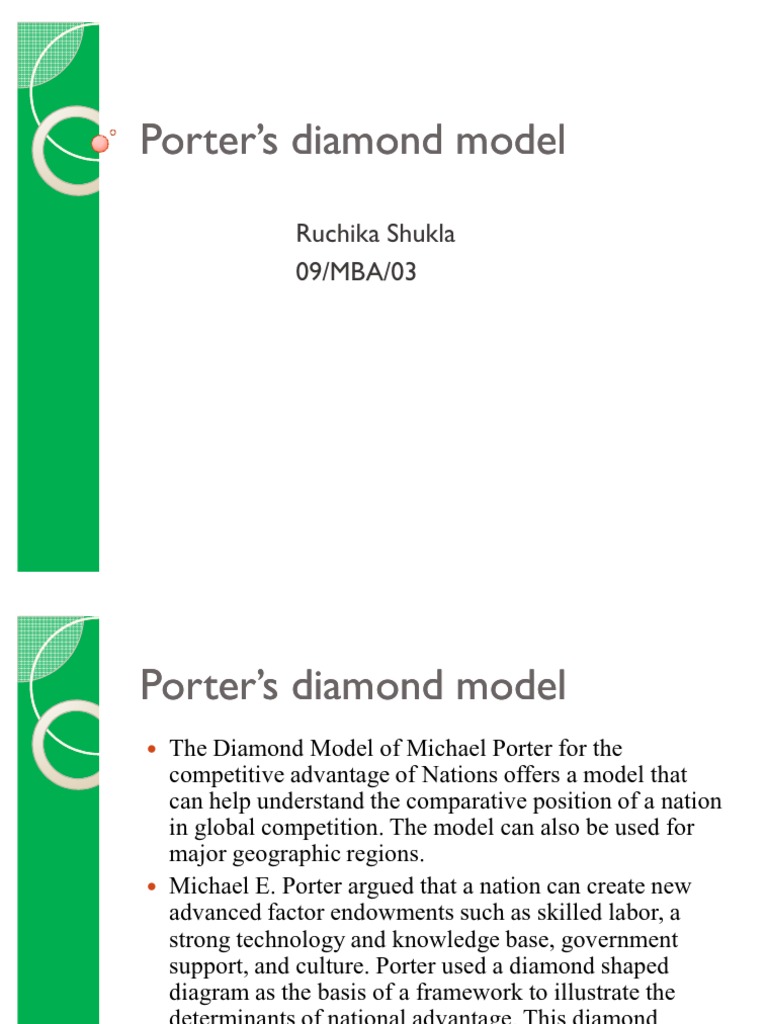 Porter's Diamond Model and Indonesia's Challenges | PDF | Competitive ...