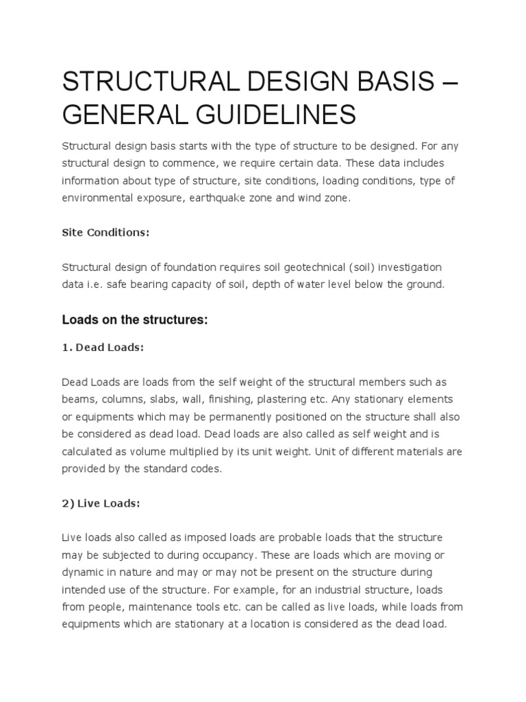 Structural Design Considerations: An Overview of Load Types, Design ...
