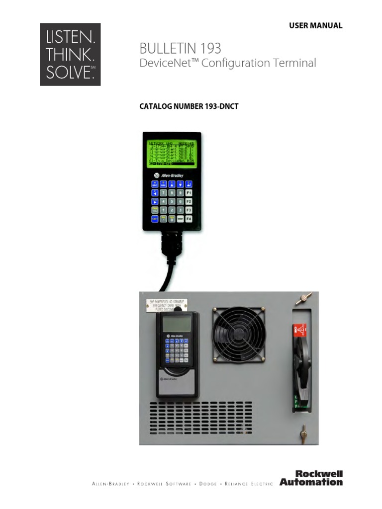 Bulletin 193: Devicenet™ Configuration Terminal | Download Free PDF | Electrical Connector ...