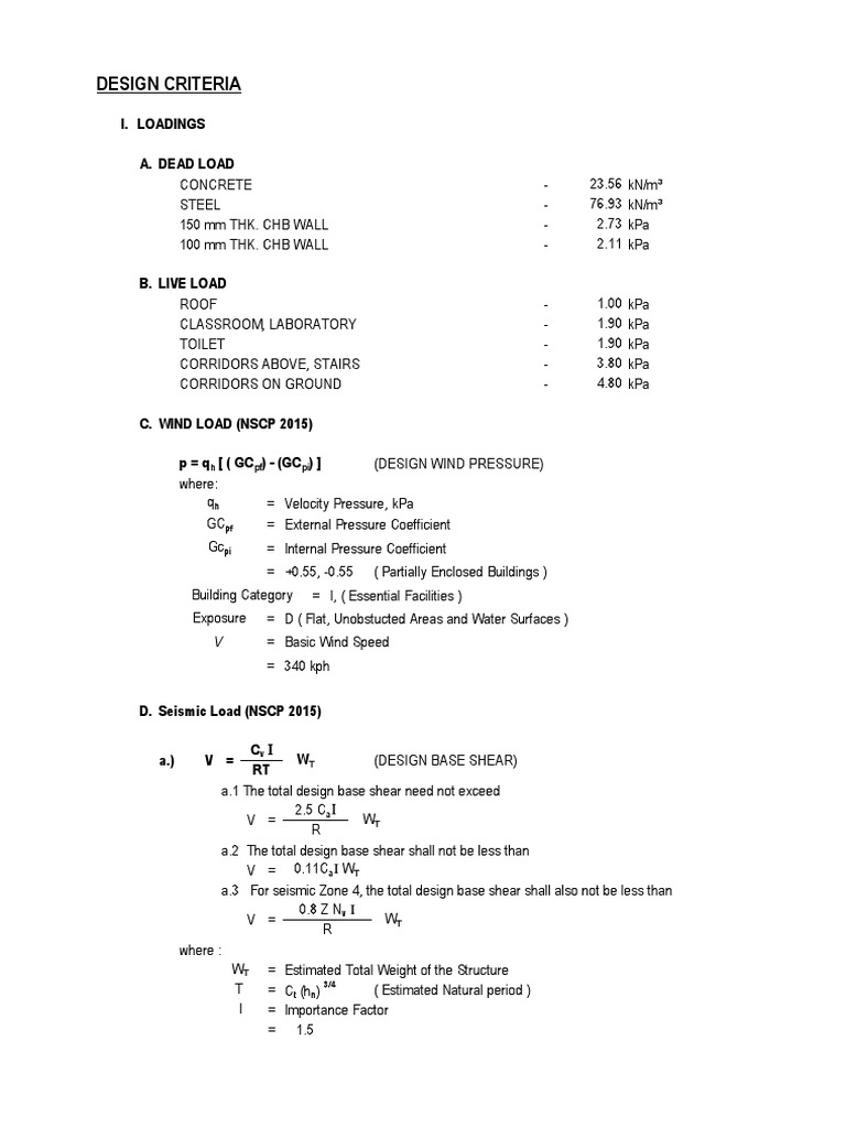 2 340kph 3s Design Criteria | PDF | Structural Load | Concrete