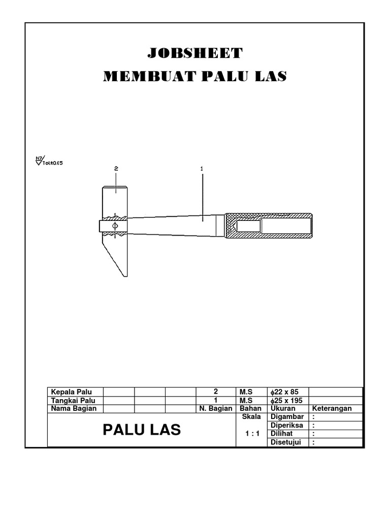 Jobsheet Palu Las | PDF
