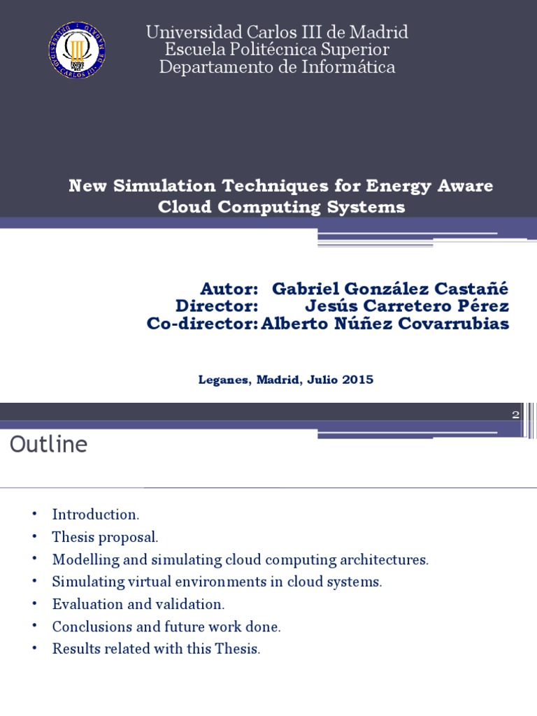 New Simulation Techniques For Energy Aware Cloud Computing Systems | PDF | Cloud Computing ...