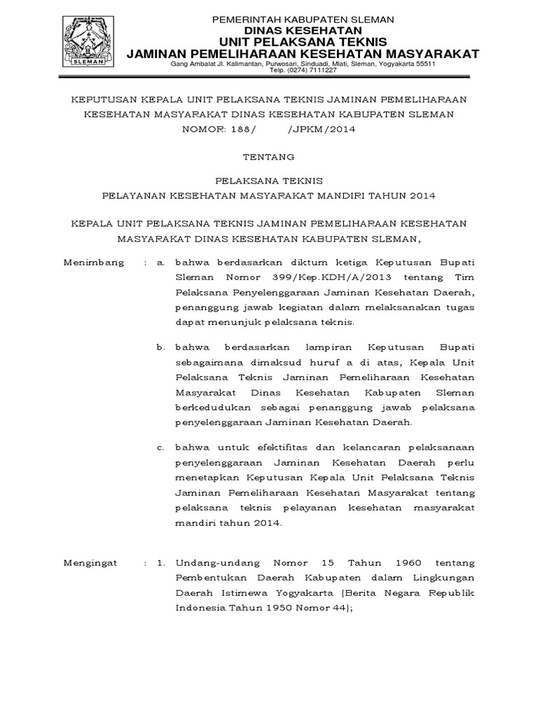 SK Tim Mandiri | PDF