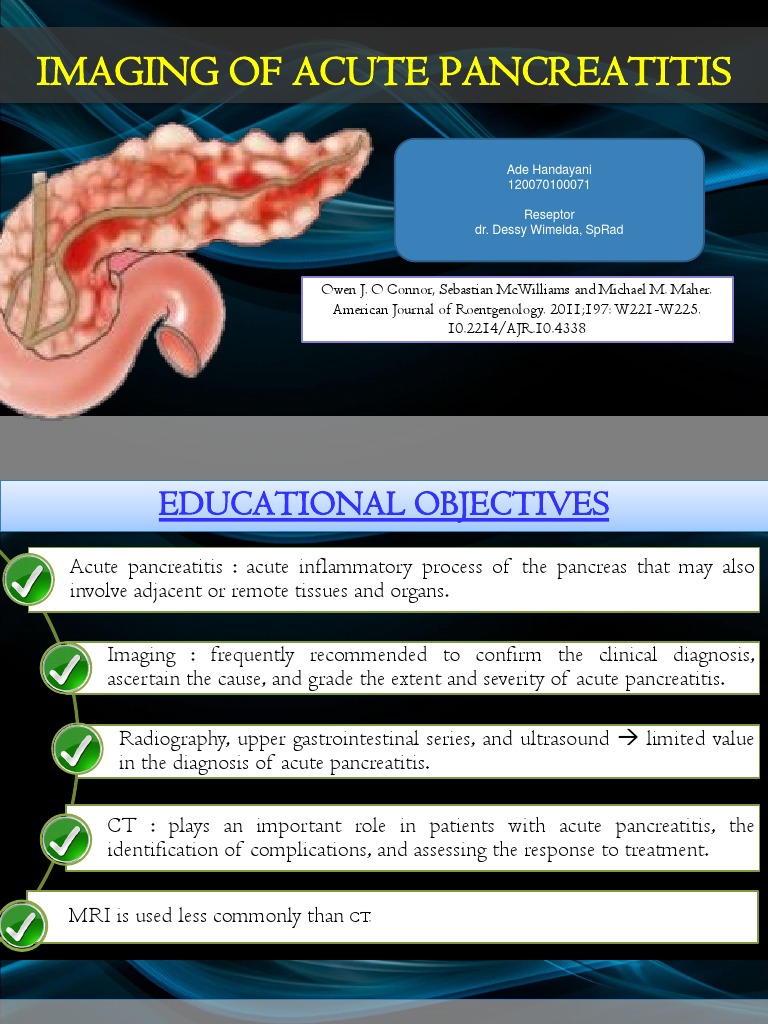 Imaging of Acute Pancreatitis | PDF | Medical Imaging | Magnetic ...