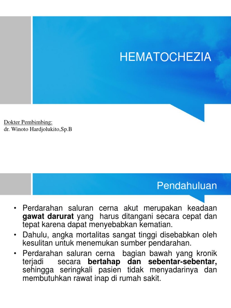 HEMATOCHEZIA | PDF